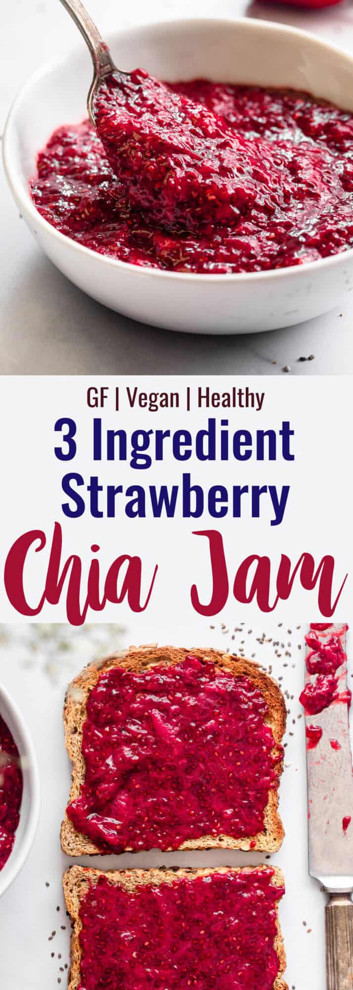 Healthy Strawberry Chia Jam - Food Faith Fitness