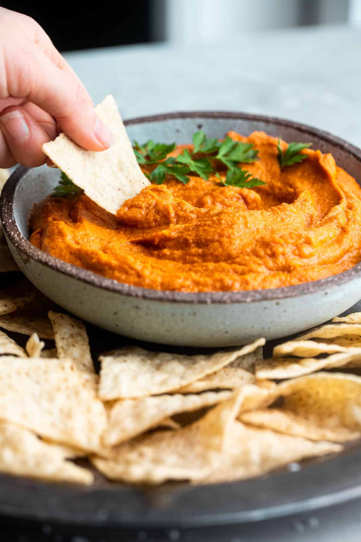 Curry Sweet Potato Almond Butter Dip - Food Faith Fitness