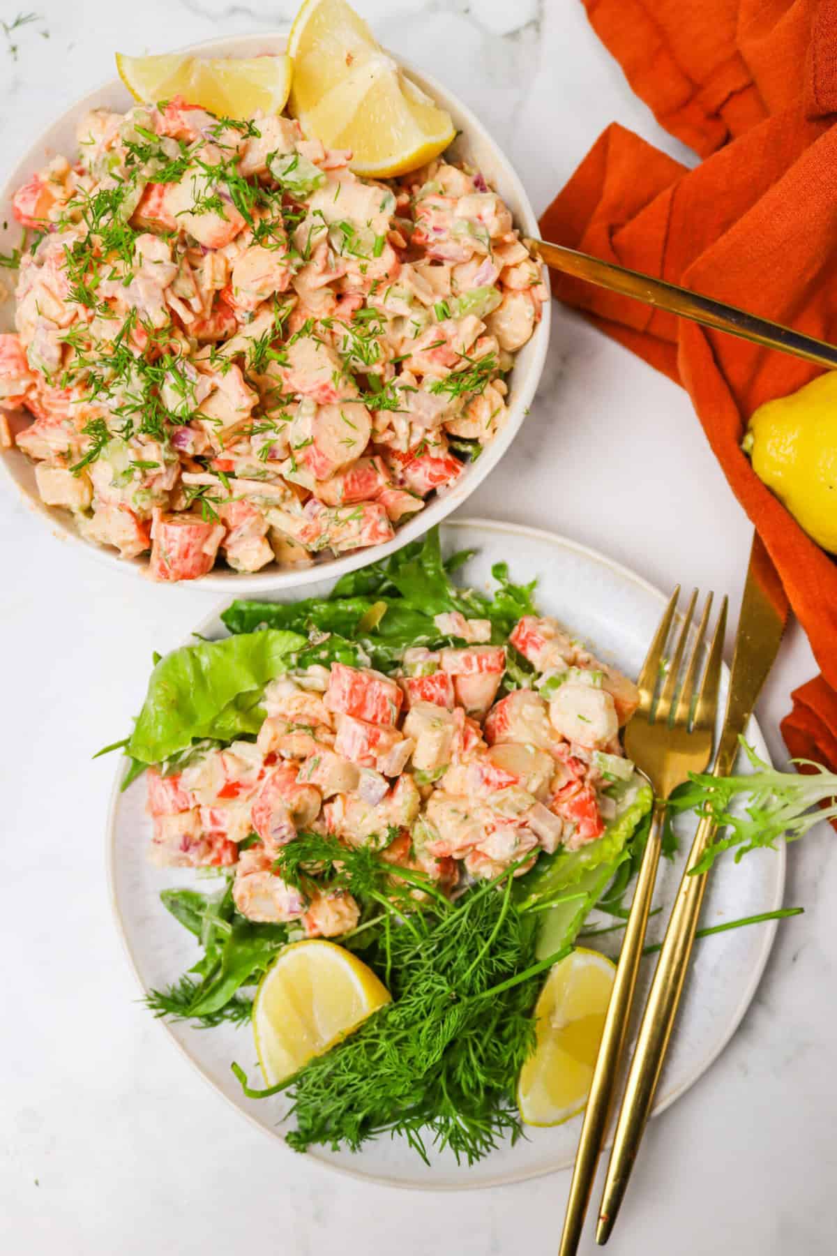 Crab Salad Recipe (Seafood Salad) - Food Faith Fitness