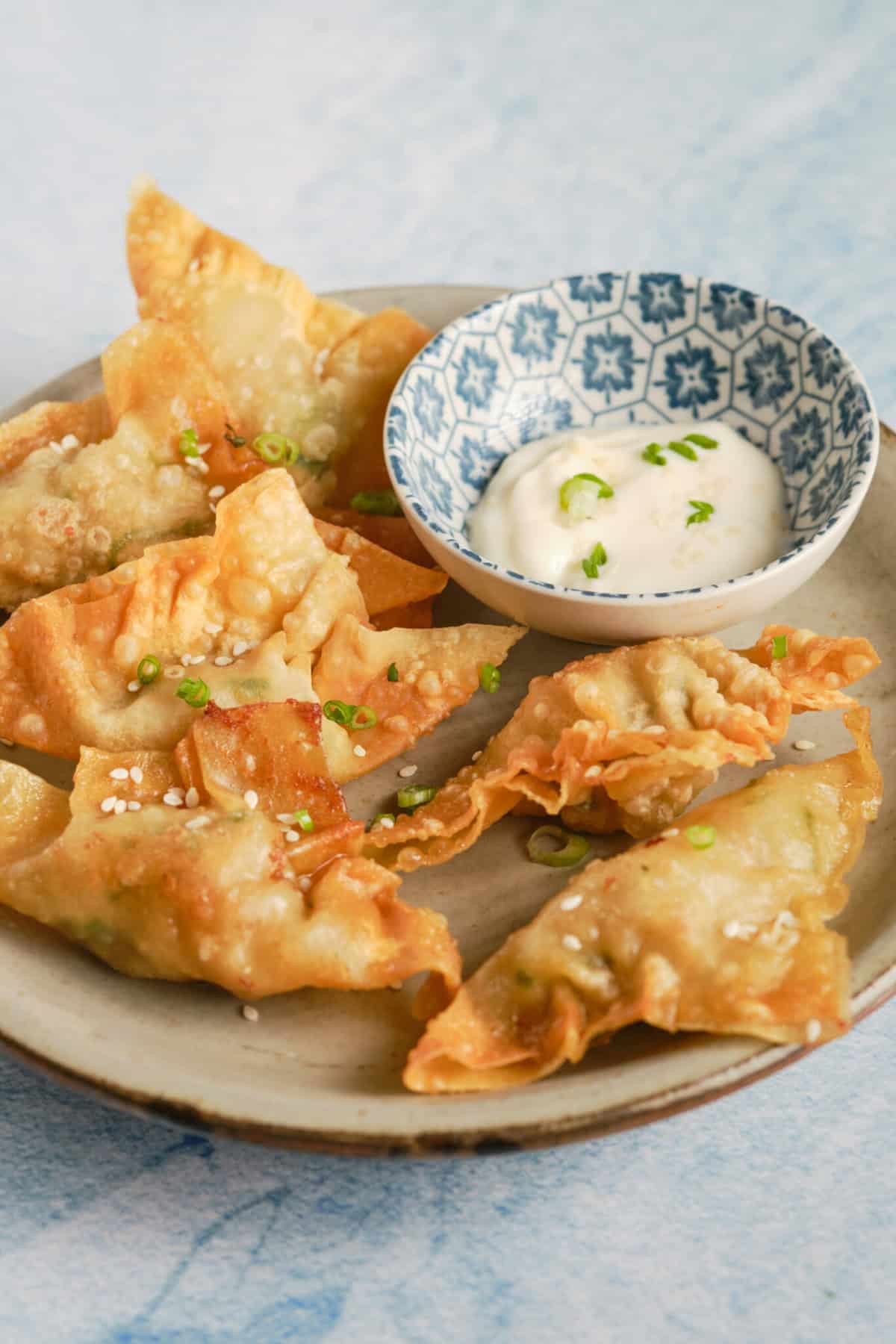 Crispy Fried Wonton Recipe - Food Faith Fitness - Appetizers
