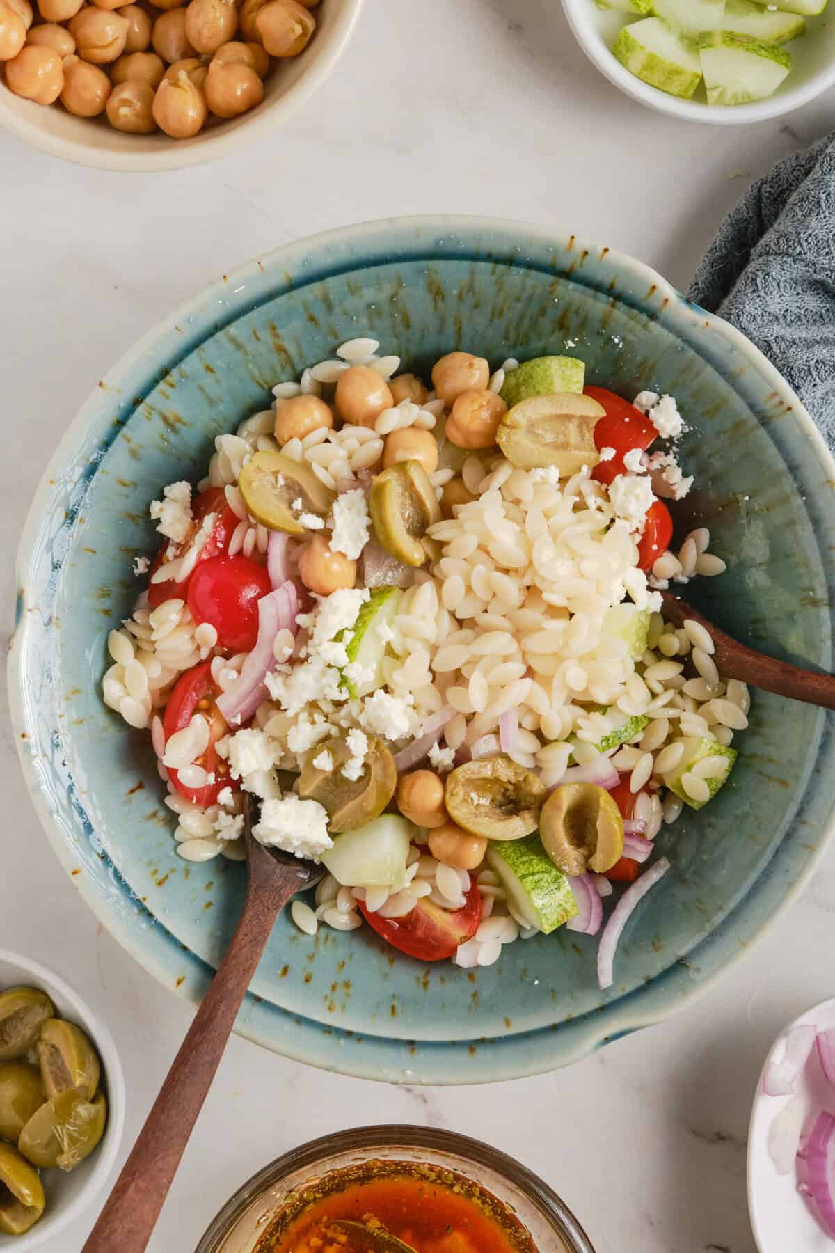 The Best Orzo Salad - Food Faith Fitness