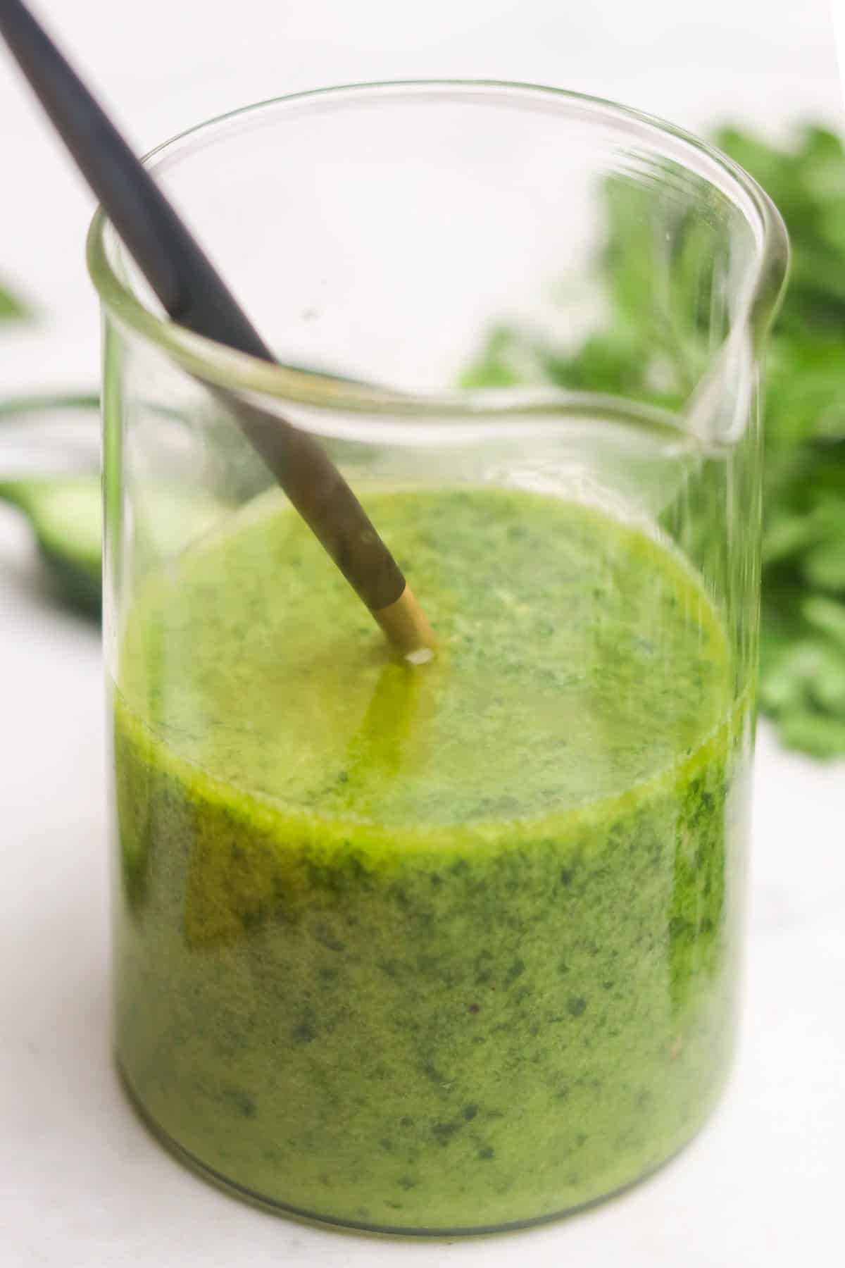 Cilantro Lime Dressing (Cilantro Vinaigrette) - Food Faith Fitness