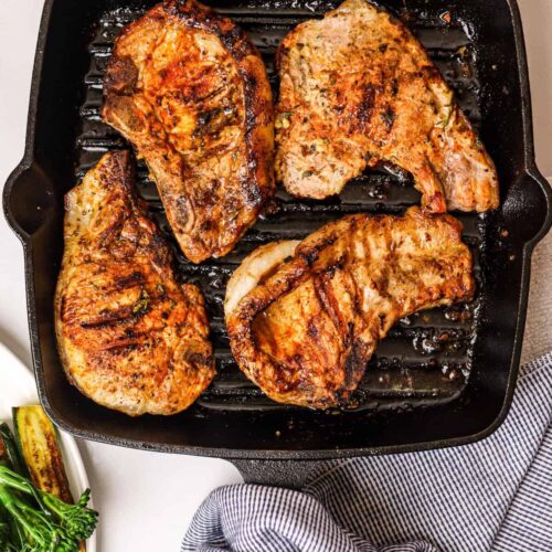 Baked Bone-in Pork Chops - Food Faith Fitness