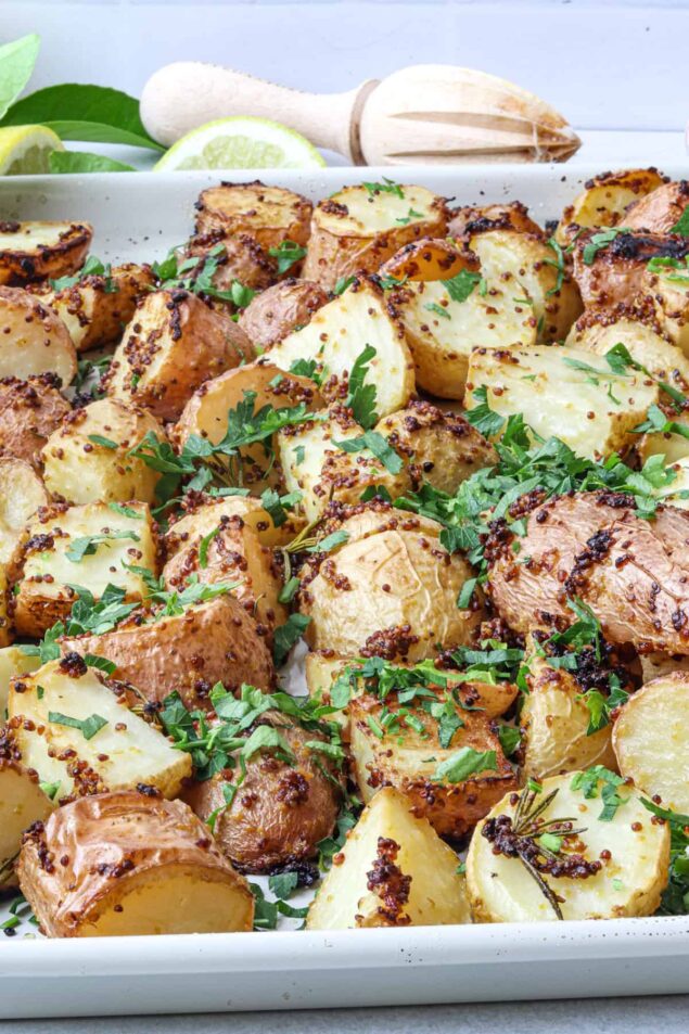 Mustard Roasted Potatoes Recipe - Food Faith Fitness