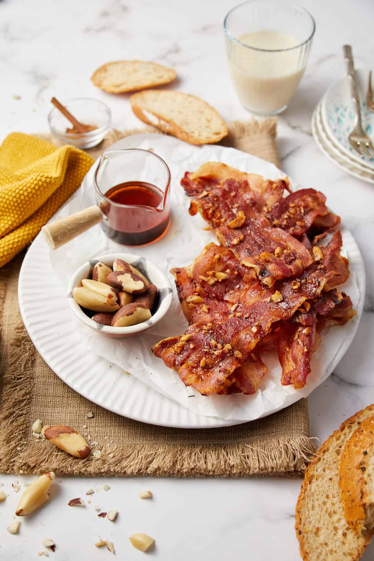 Easy Baked Maple Bacon - Food Faith Fitness