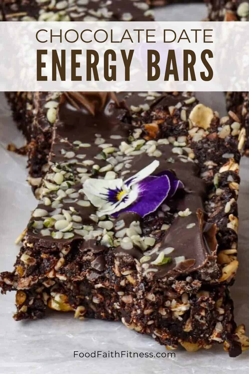 Chocolate Energy Bars (No Bake) - Food Faith Fitness