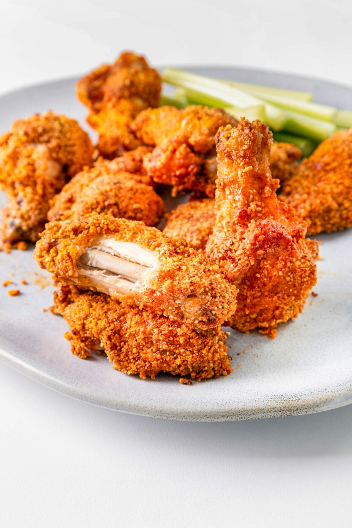 Easy Air Fryer Breaded Chicken Wings - Food Faith Fitness