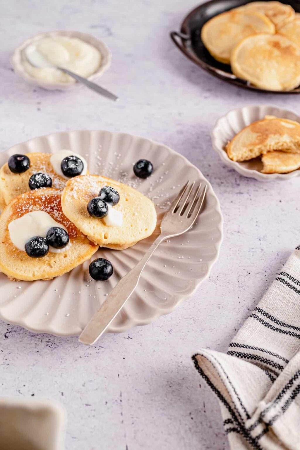 Fluffy Pancakes without Baking Powder - Food Faith Fitness
