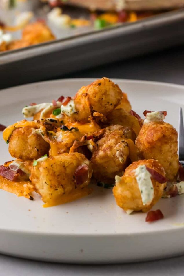 Loaded Tater Tots Recipe - Food Faith Fitness