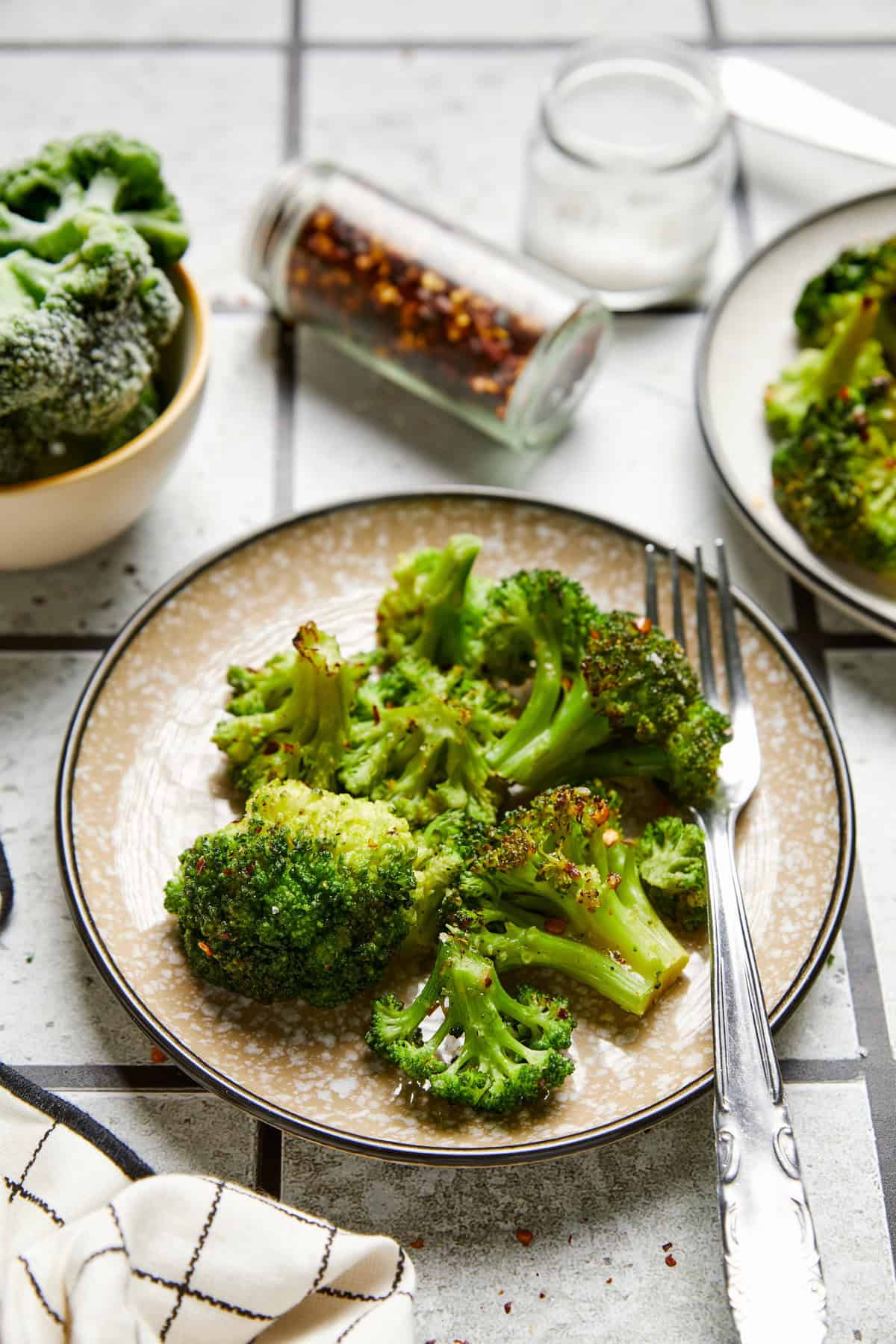 Roasted Frozen Broccoli - Food Faith Fitness