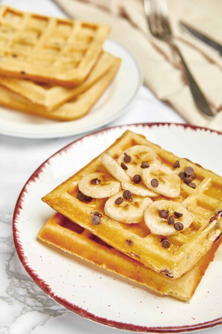 Chocolate Chip Waffles Recipe - Food Faith Fitness