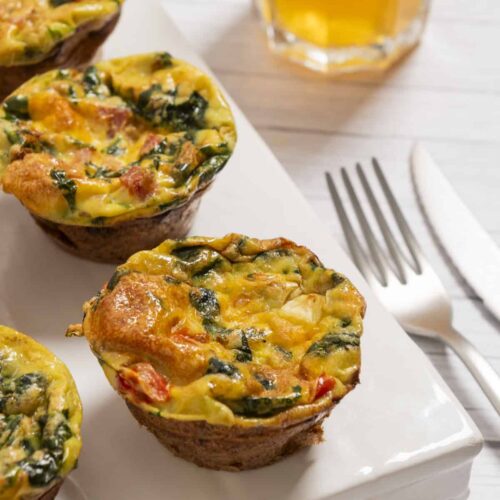Ham and Cheese Mini Frittata (Egg Muffins) - Food Faith Fitness