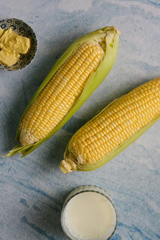 Milk Boiled Corn On the Cob - Food Faith Fitness