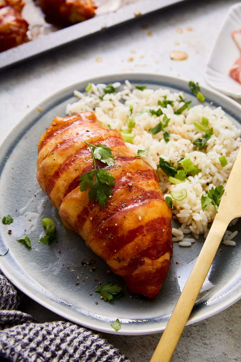 Bacon Wrapped Chicken Breast - Food Faith Fitness