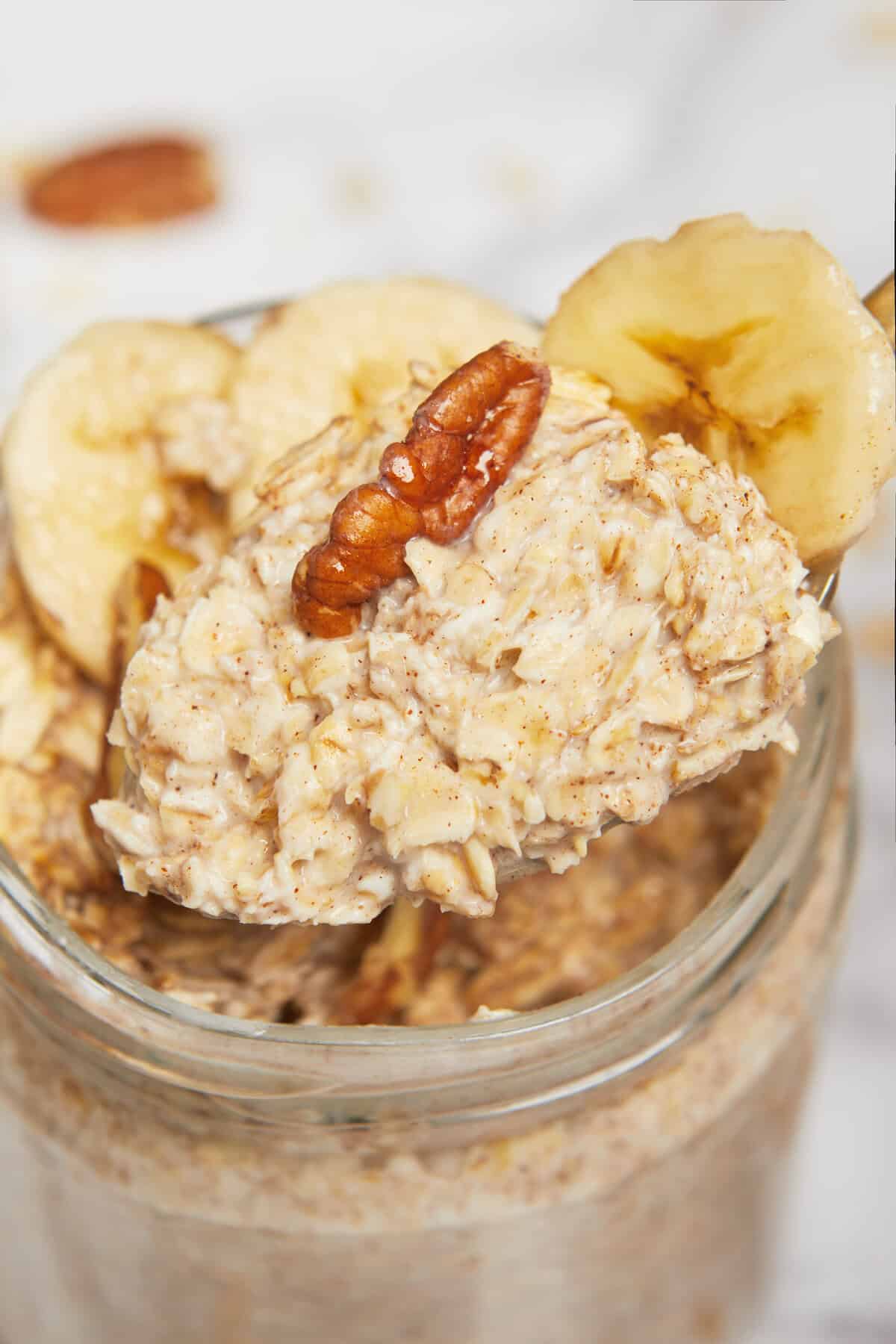Banana Overnight Oats - Food Faith Fitness