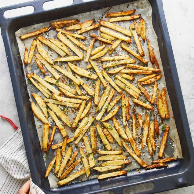 Garlic Parmesan Fries - Food Faith Fitness