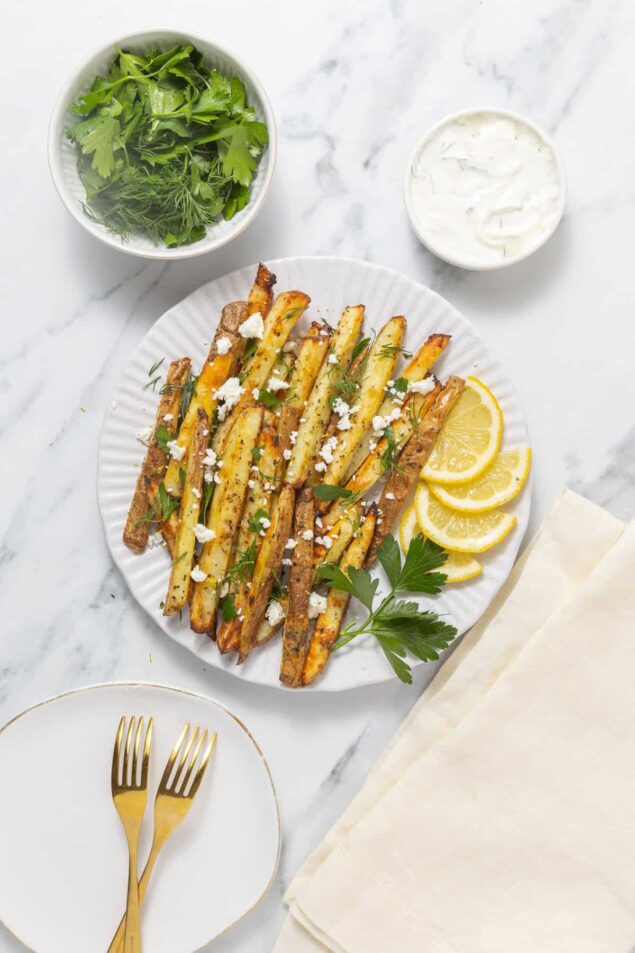 Greek Fries | Yoga Pit