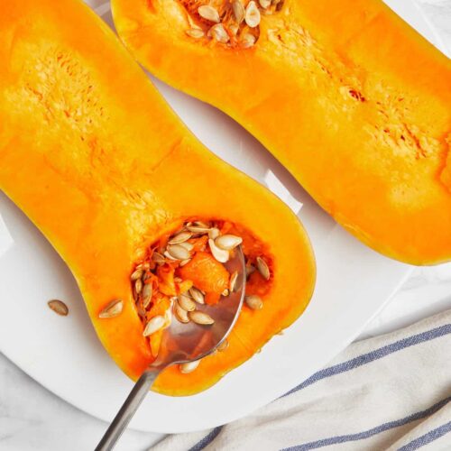 Roasted Whole Butternut Squash - Food Faith Fitness