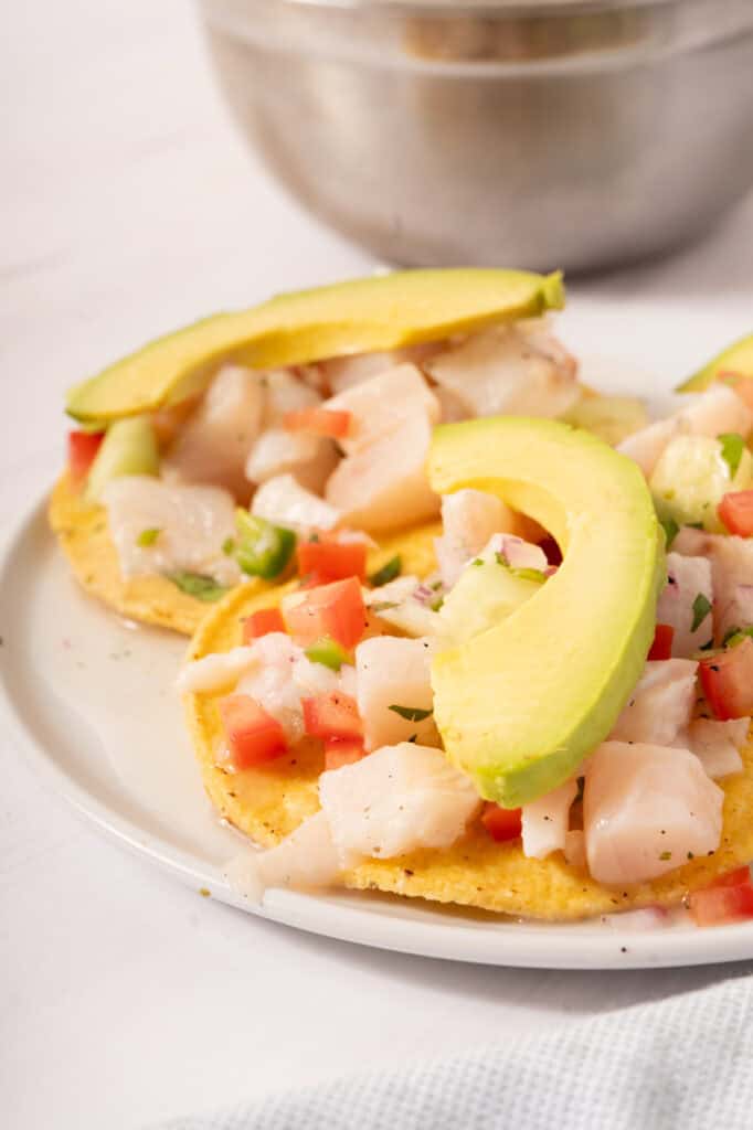 Tostada de Ceviche - Food Faith Fitness