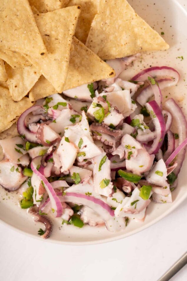 Octopus Ceviche (Ceviche de Pulpo) | Yoga Pit