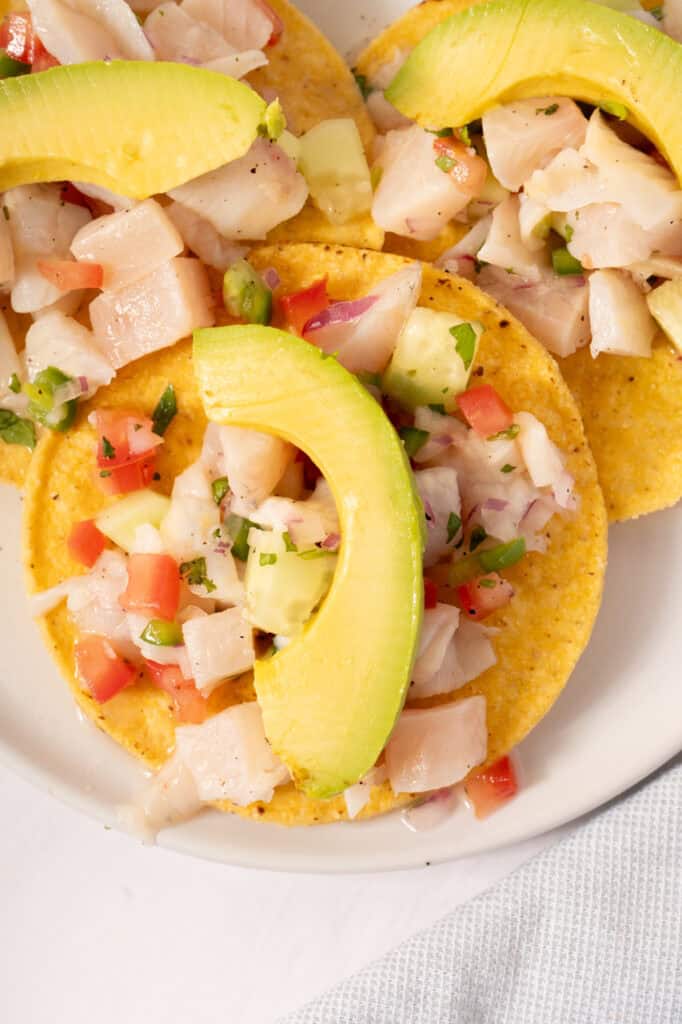 Tostada de Ceviche - Food Faith Fitness