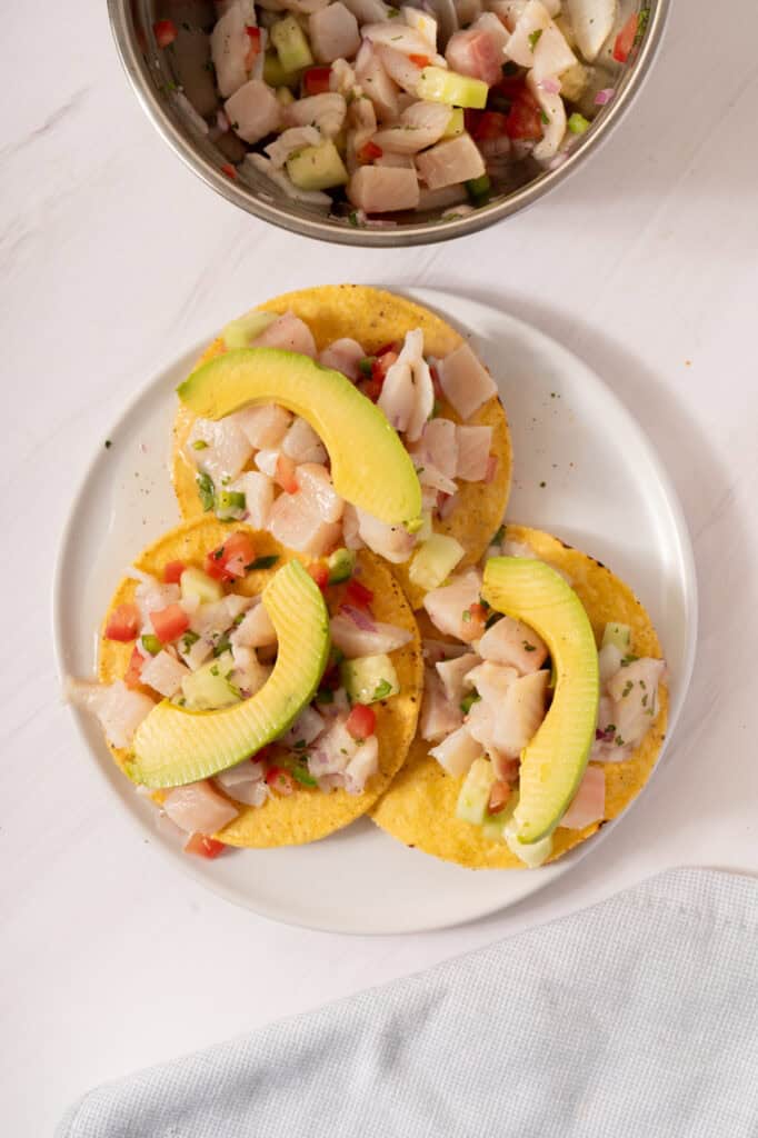Tostada de Ceviche - Food Faith Fitness
