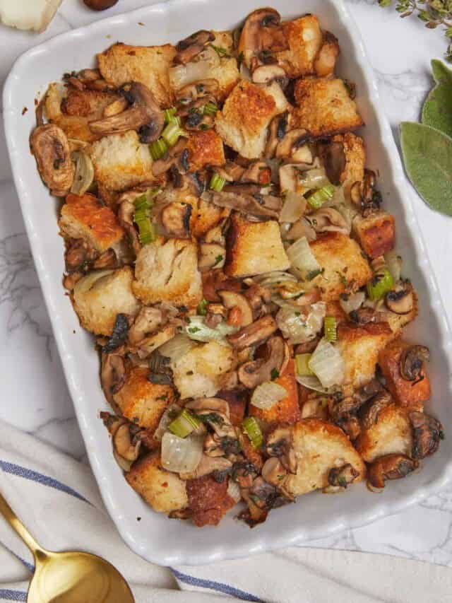 Mushroom Stuffing - Food Faith Fitness